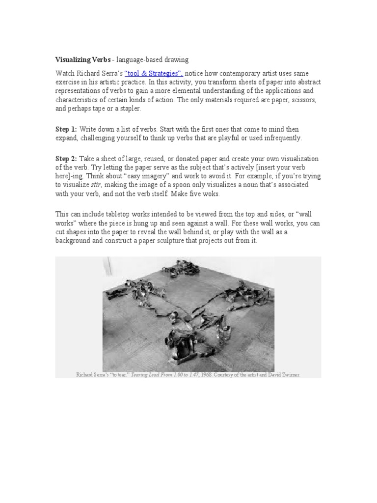 Visualizing Verbs Through Art | PDF | Art