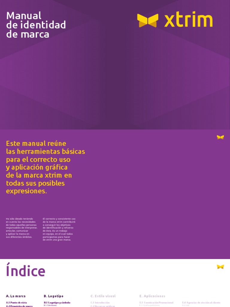 Manual de Identidad de Marca Xtrim | PDF