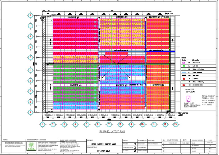 Ppsec Factory 1 As Build Drawing For Solar Rooftop | PDF