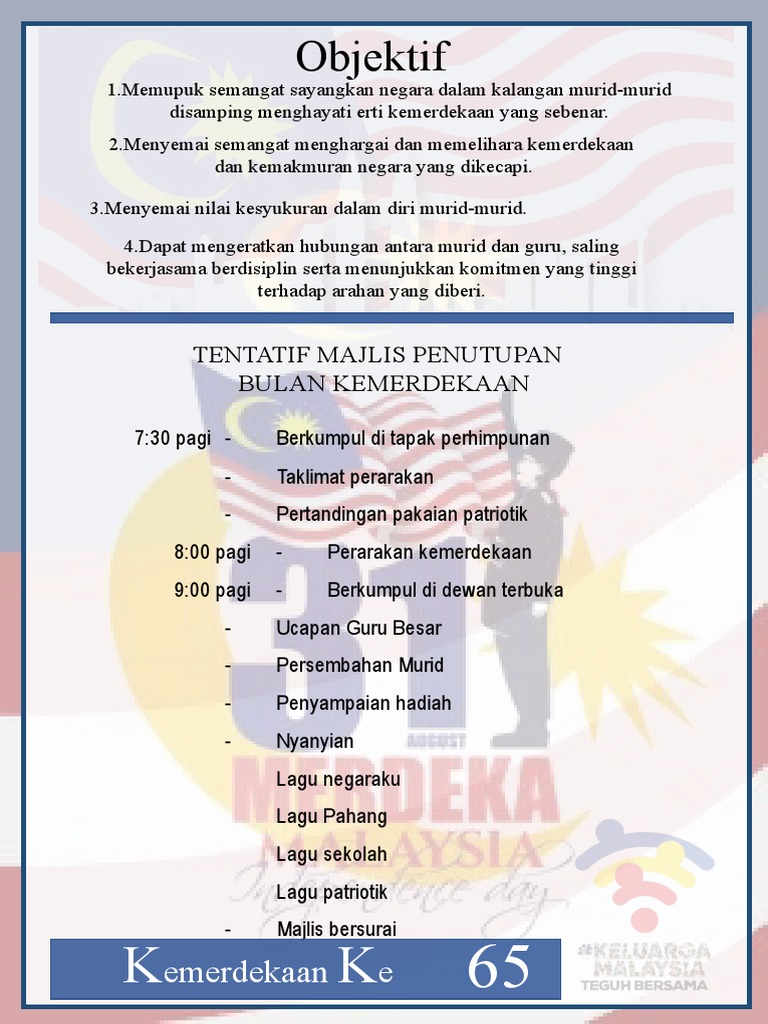 Buku Program Hari Merdeka Skug Terbaru | PDF