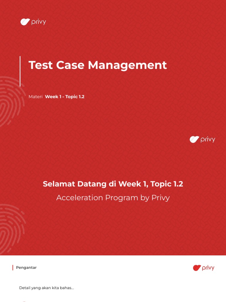 SQA 1.2 - Test Case Management | PDF