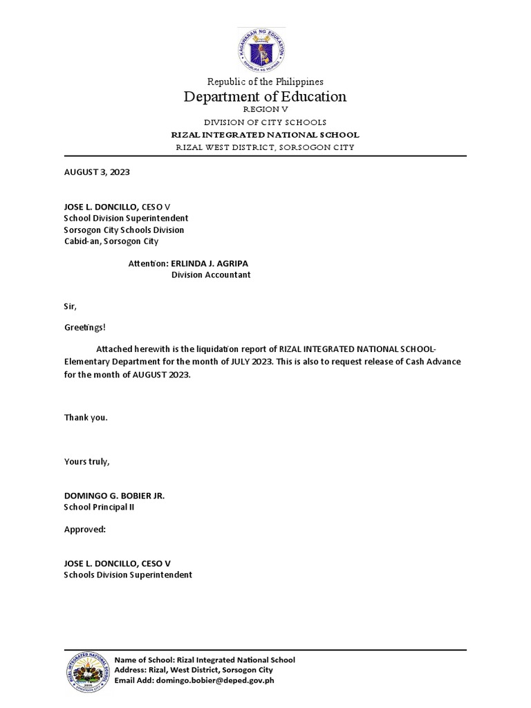 Liquidation Transmittal | PDF
