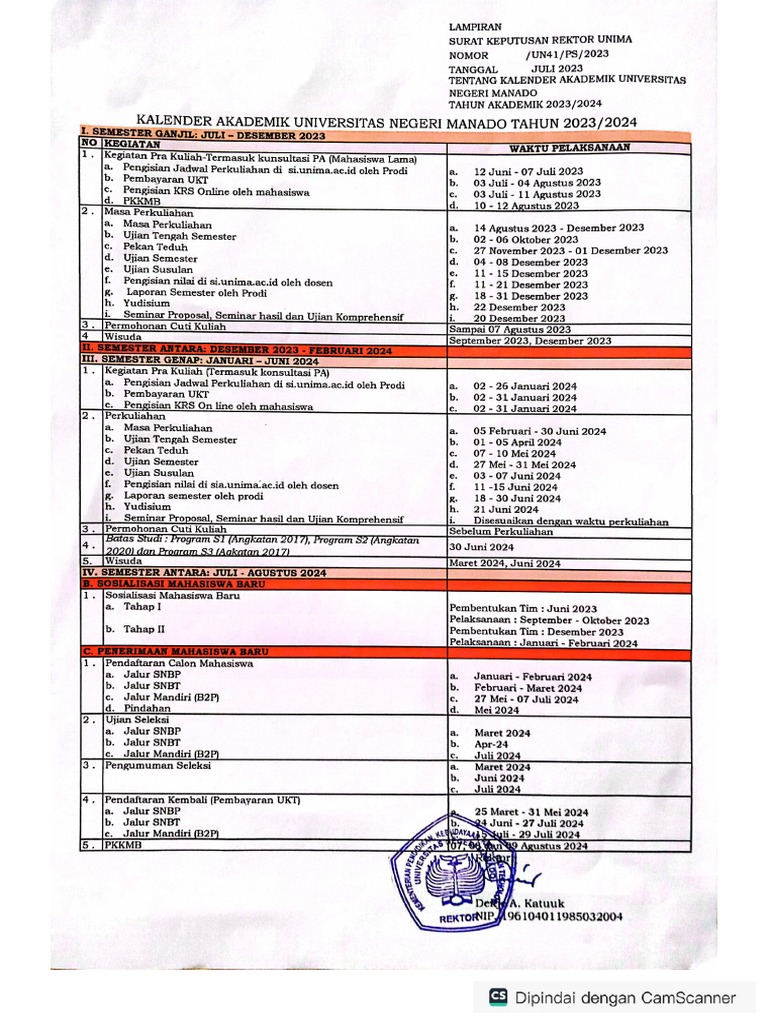 Kalender Akademik | PDF