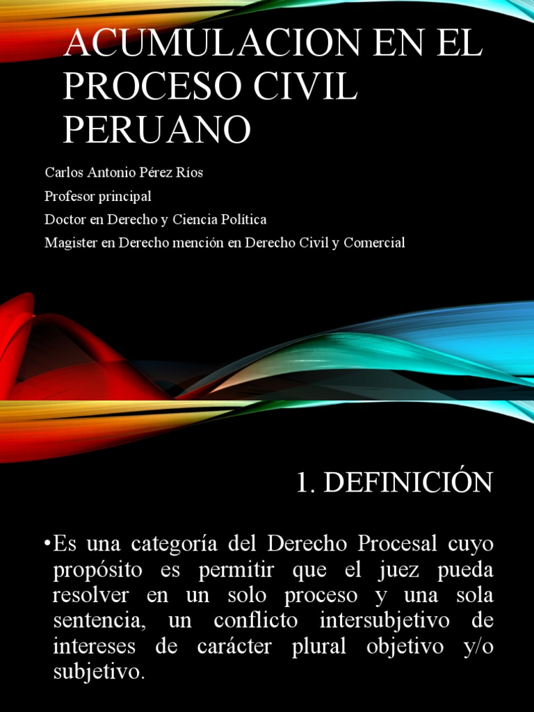 Acumulacion Procesal | PDF