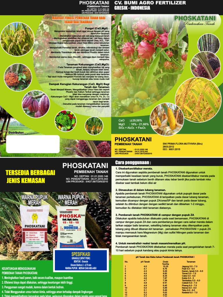 Brosur Baf Phoskatani | PDF