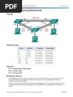 6.2.4 Packet Tracer - Configure EtherChannel - ILM | PDF | Data Transmission | Computer Standards