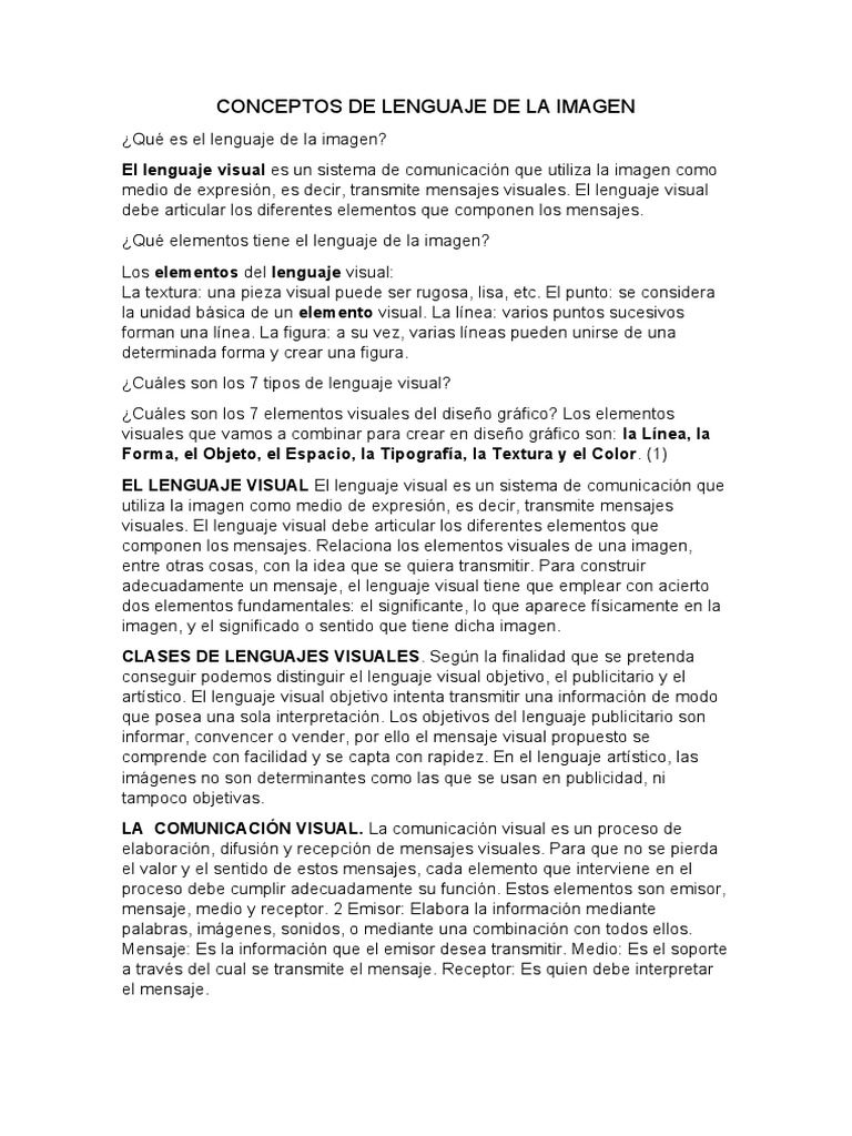 (2.2) Conceptos de Lenguaje de La Imagen y de Diseño Mgráfico | PDF