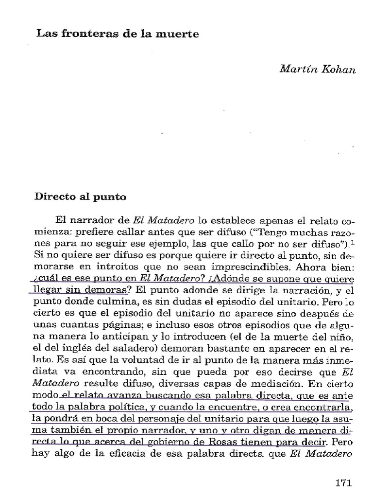 Kohan - Las Fronteras de La Muerte | PDF Kohan - Las Fronteras de La Muerte | PDF