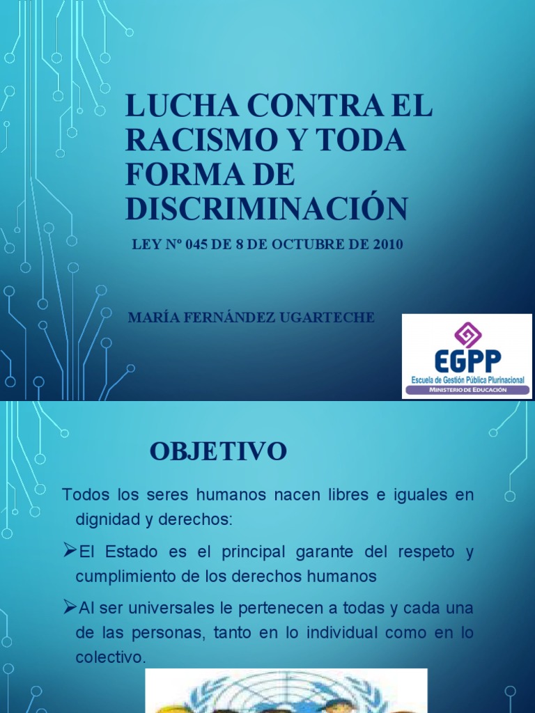Presentación Ley #045 | PDF