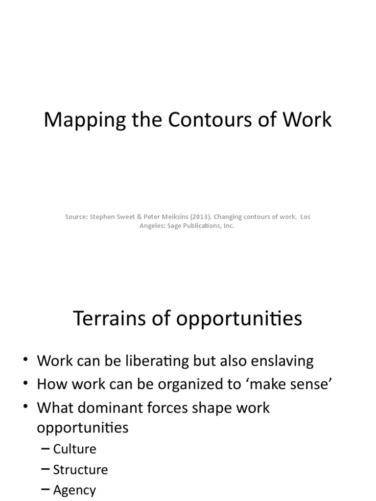 Mapping The Contours of Work | PDF | Employment | Labour Economics