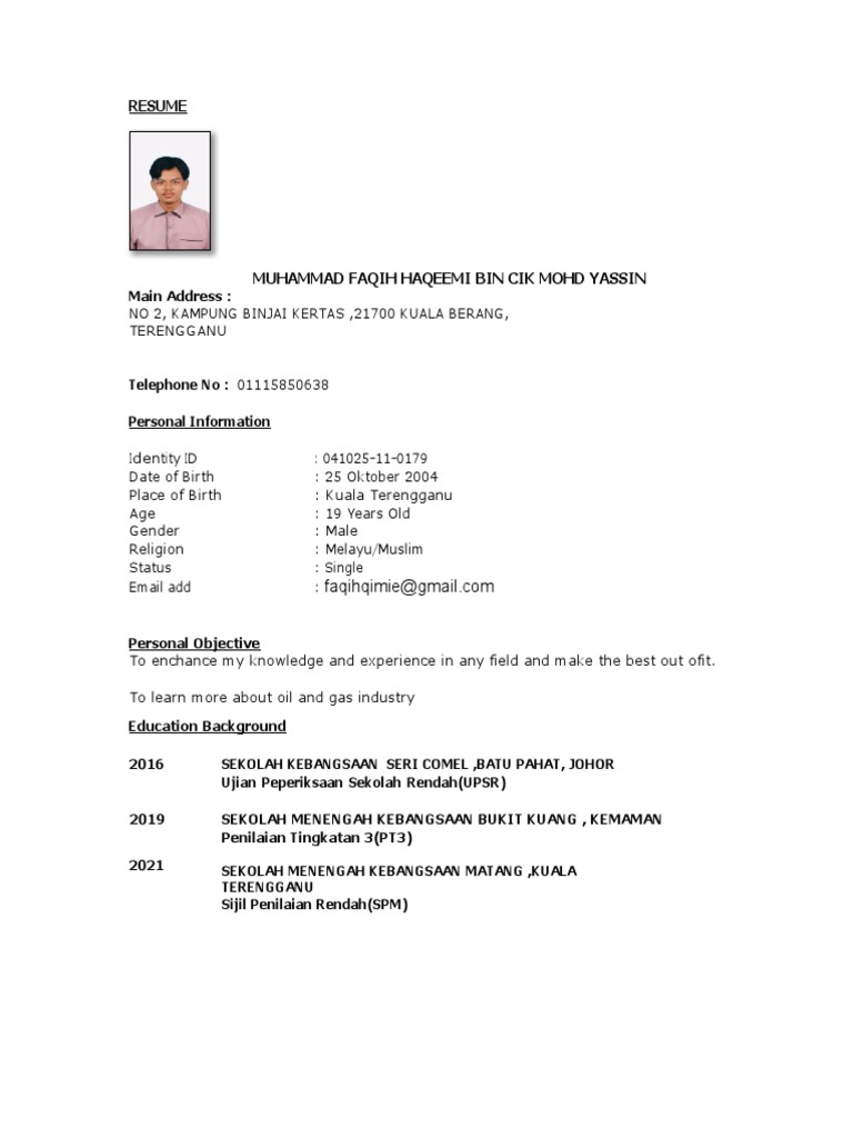 Resume Faqih | PDF