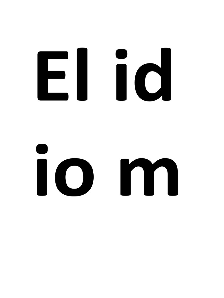 El Id Io M Aespañol Radiograf Í A D e L I D I Oma | PDF El Id Io M Aespañol Radiograf Í A D e L I D I Oma | PDF