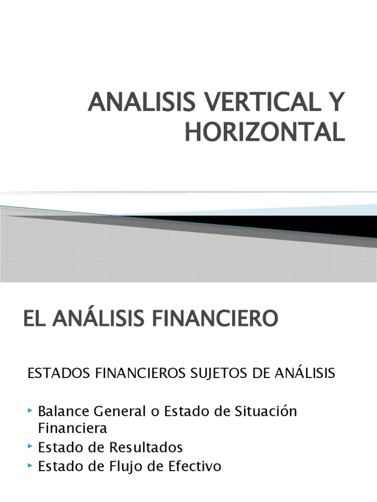 Analisis Vertical y Horizontal | PDF