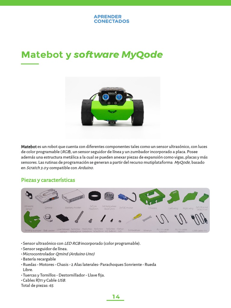 Matebot: Robot con Sensores y Microcontrolador | PDF | Arduino | Diodo ...