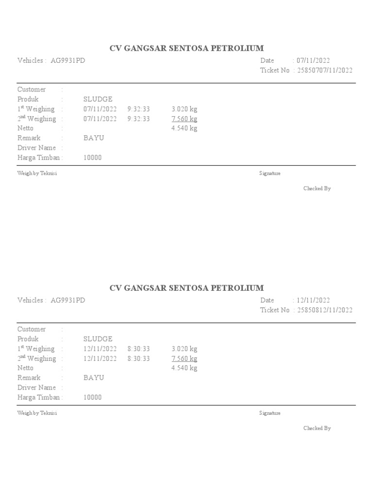 CV Gangsar Sentosa Petrolium | PDF | Business
