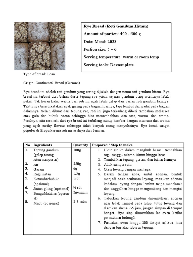 Lean Bread | PDF