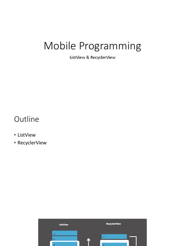 ListView RecyclerView | PDF