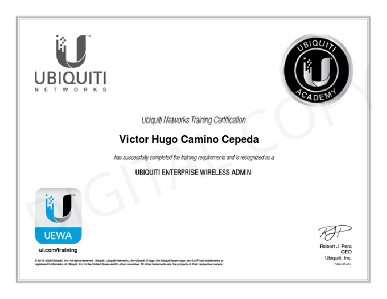 UEWA Certificate | PDF