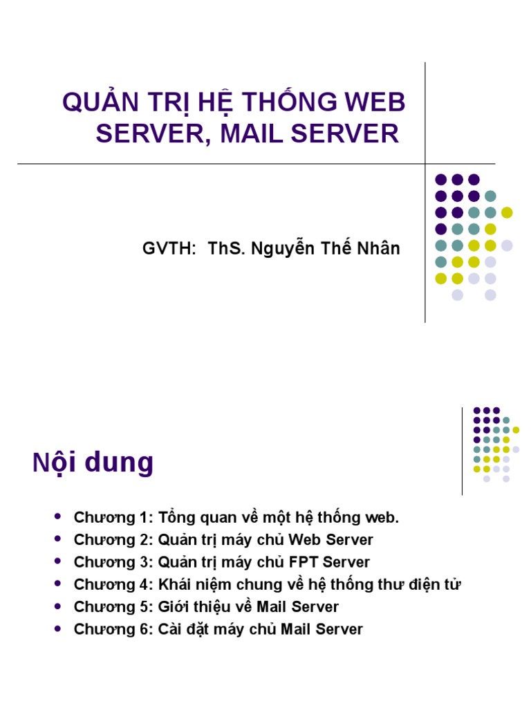 Bài Giảng Qtht Web-mail Server | PDF