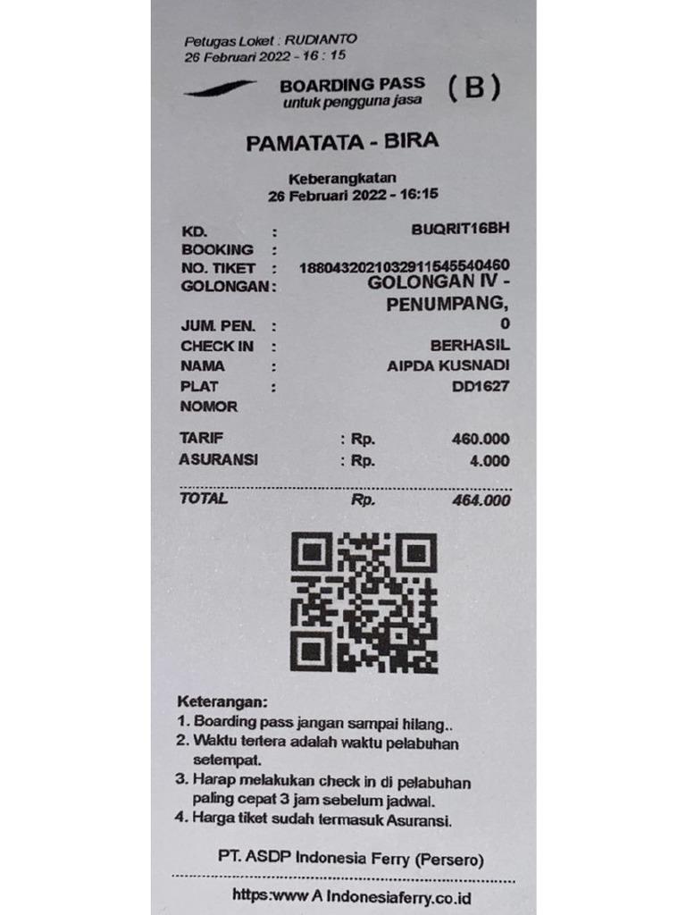 Nota Kapal Laut | PDF