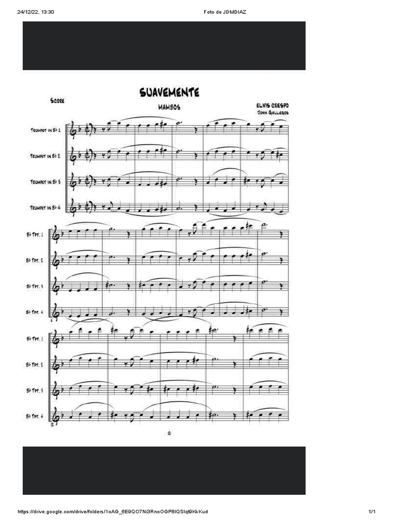 Mambos Suavemente Score 1 | PDF