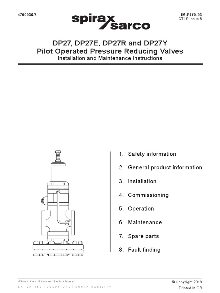 DP27 - Installation Manual | PDF | Valve | Pipe (Fluid Conveyance)