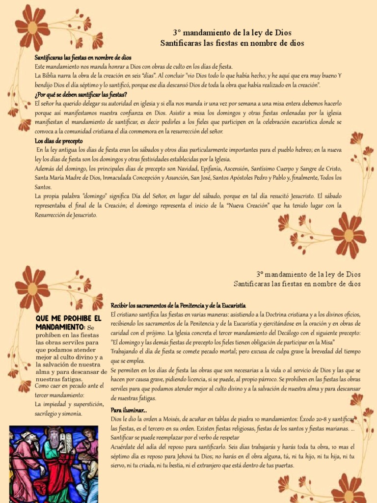 3 mandamiento | PDF | eucaristía | Misa (liturgia)
