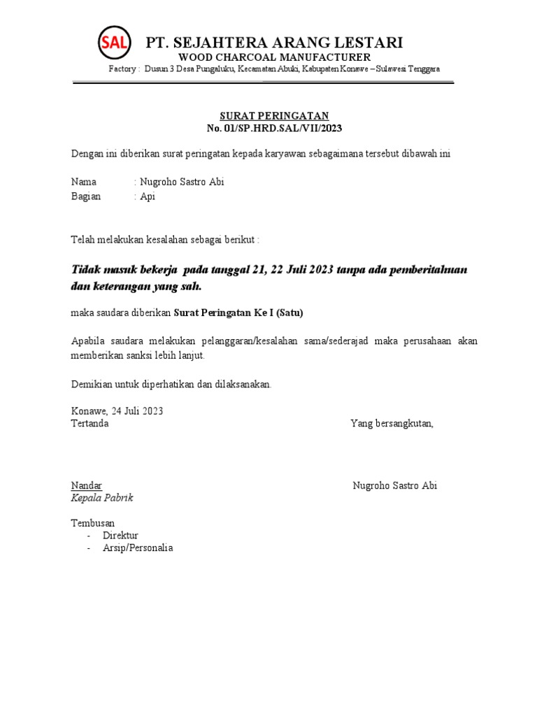 Contoh Sp 1 2 3 Pdf