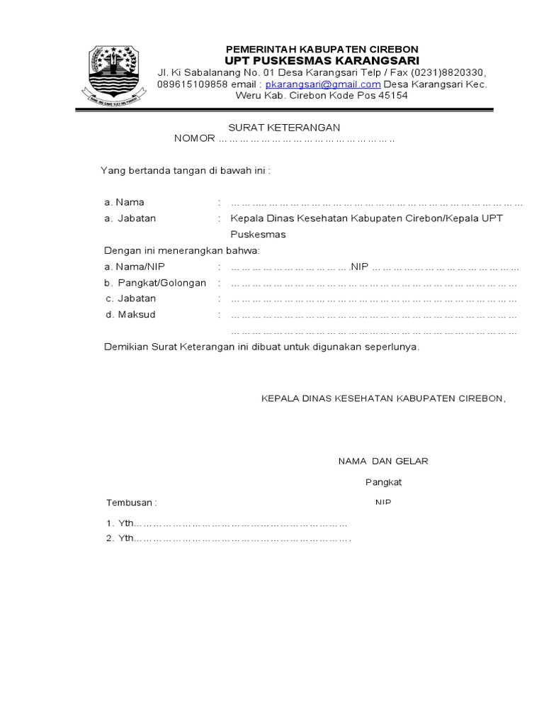 Contoh Surat Keterangan | PDF | Olahraga & Rekreasi