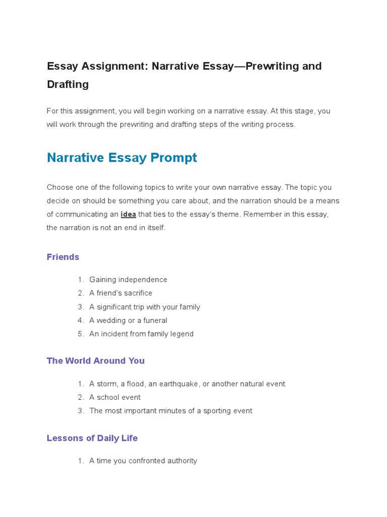 Prewriting Draft and Rubric | PDF