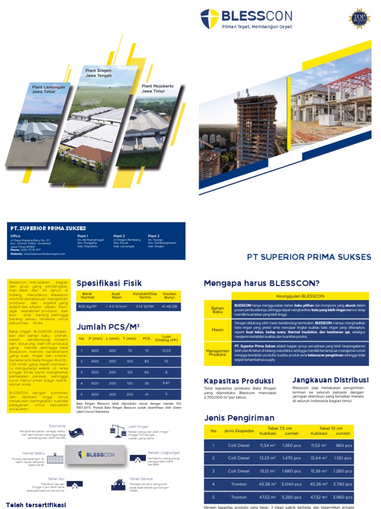 Brosur Blesscon Project 280121 Topbrand | PDF