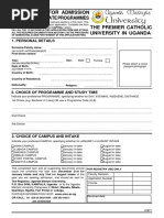 UCU Admission Application Guide | PDF