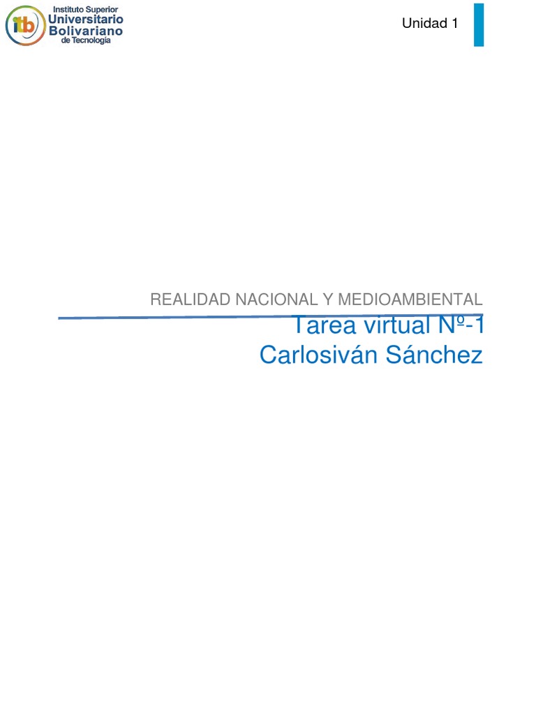 Tarea Virtual N1 | PDF