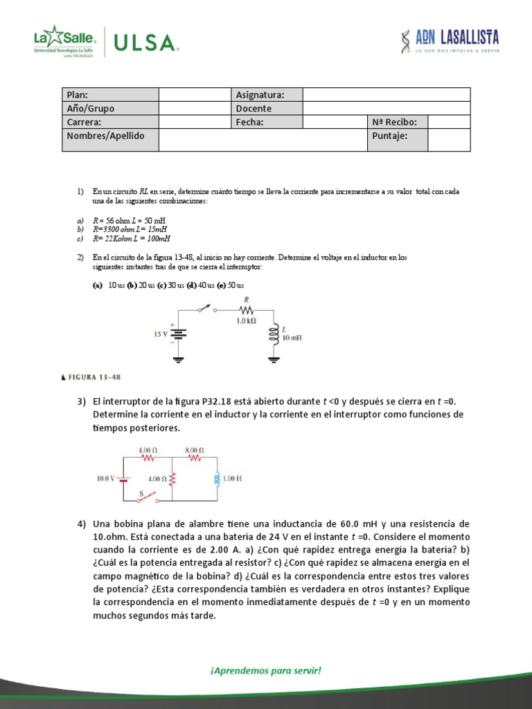 Clase Practica Inductancia | PDF