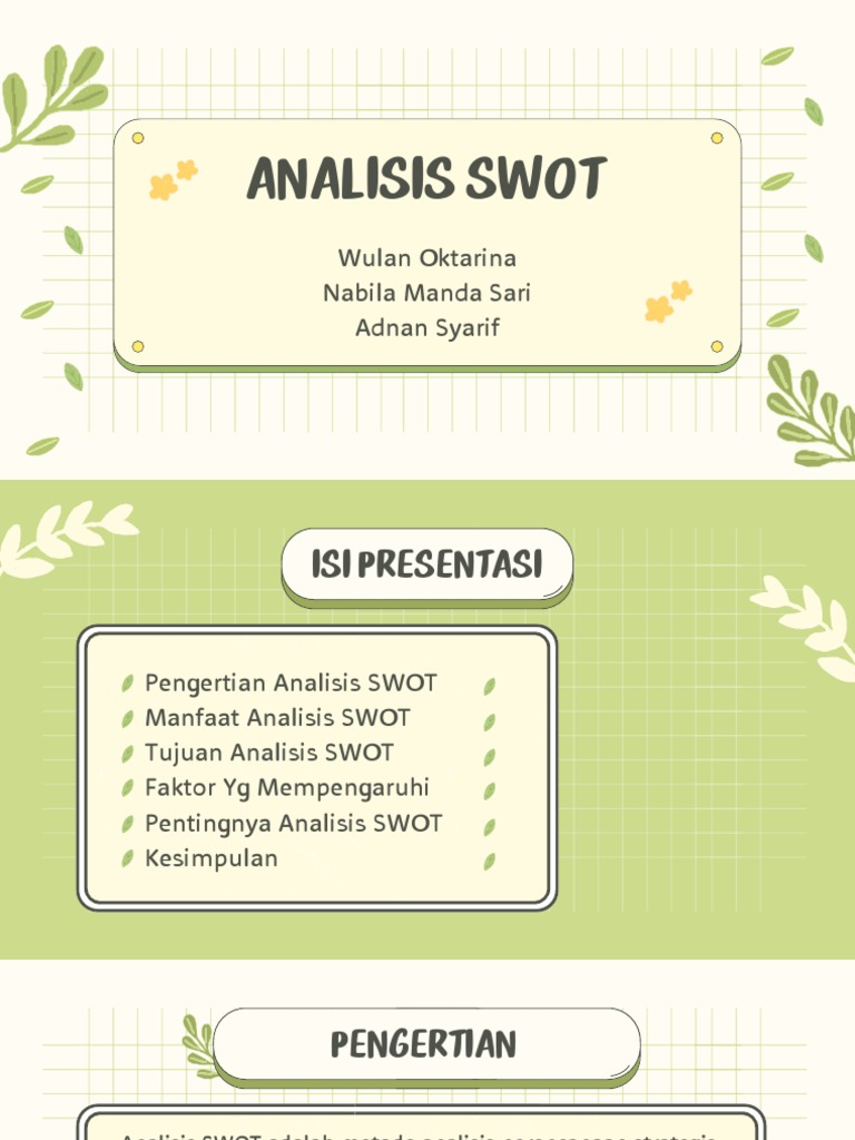 Analisis SWOT | PDF