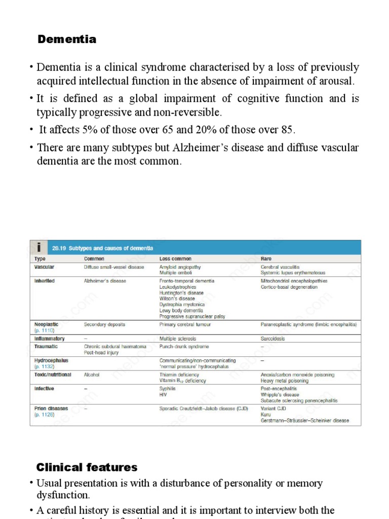 Dementia | PDF