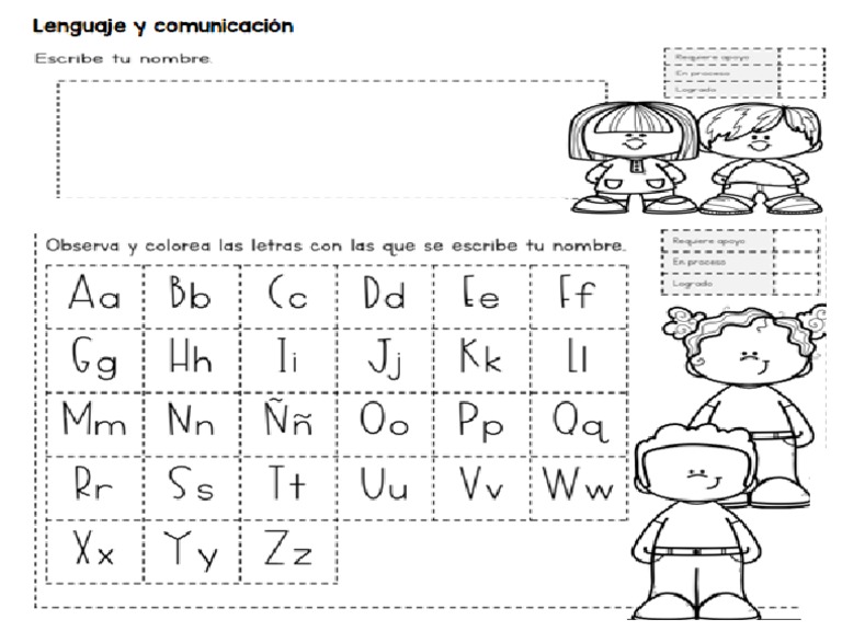 Ficha de Trabajo Lenguaje y Comunicacion | PDF