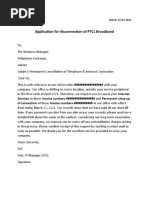 Sample Letter Cancellation Internet Provider | PDF | Finance & Money Management