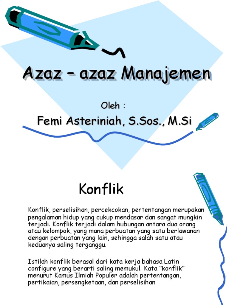 Azas-Azas Manajemen | PDF