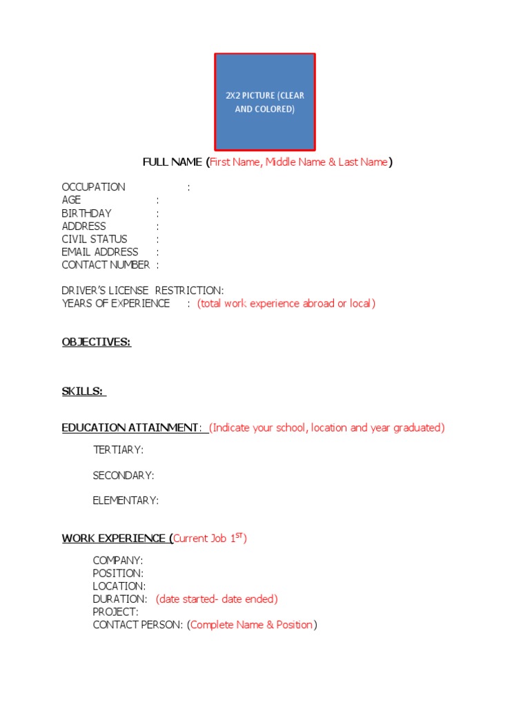 New Zealand Resume Template Sample | PDF