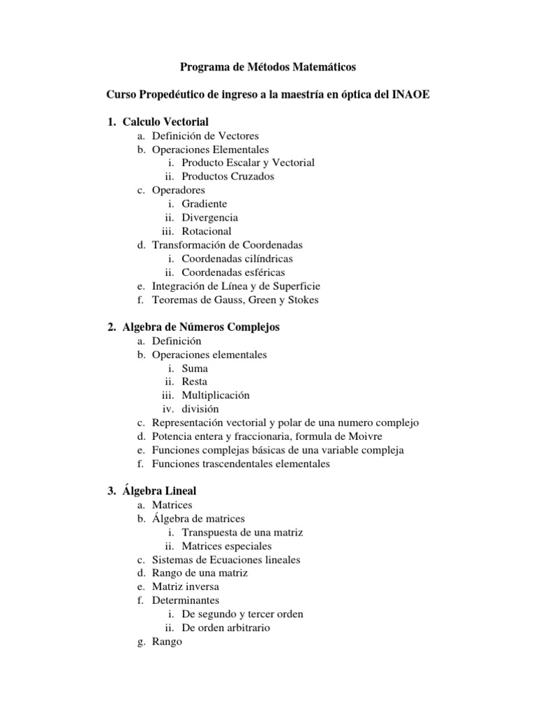Metodos Matematicos | PDF