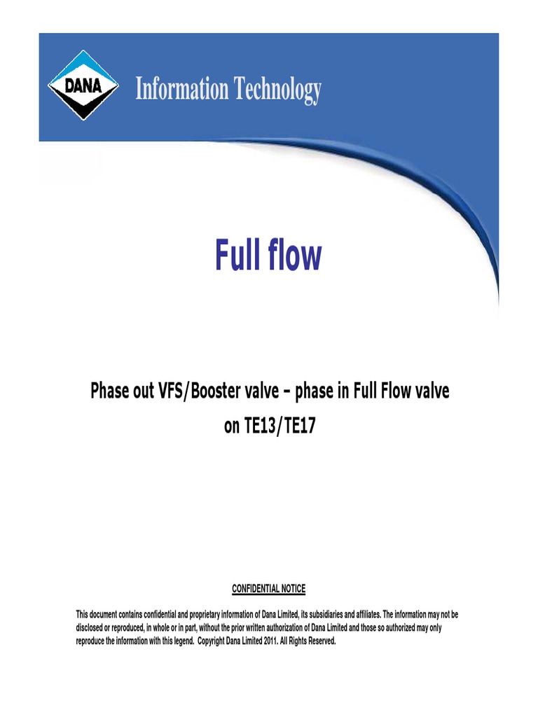 TE13 TE17 Full Flow - May 2011-Dries | PDF | Valve | Machines