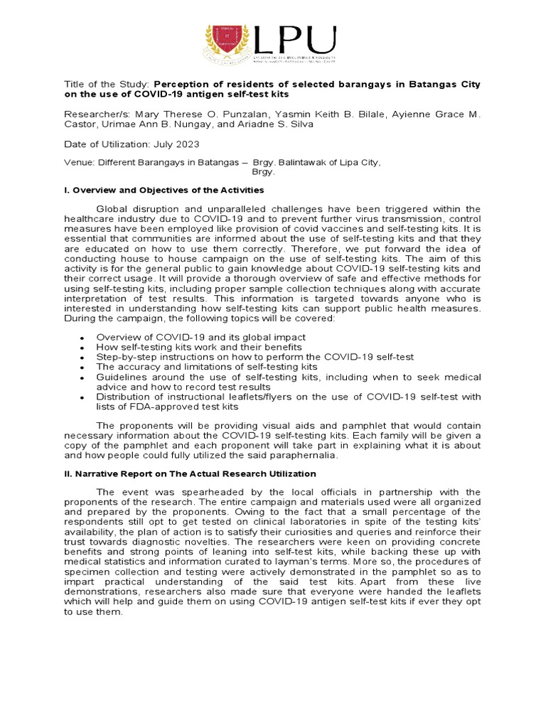 Research Utilization Report | PDF