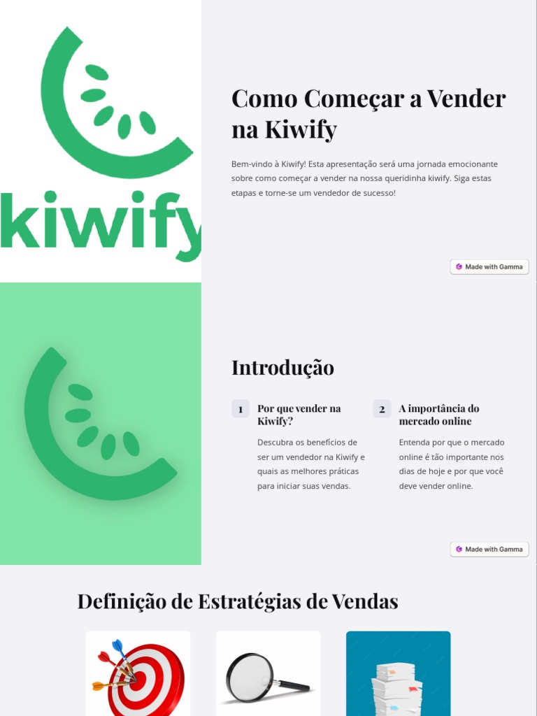 Como Comecar A Vender Na Kiwify | PDF
