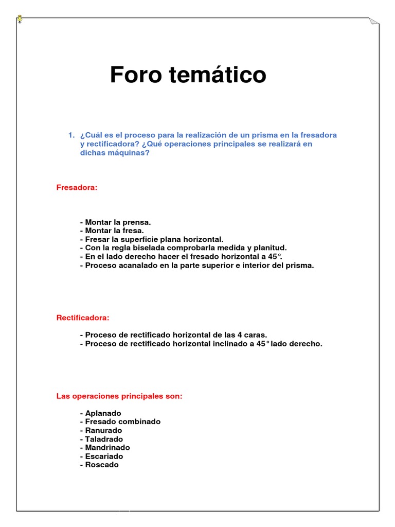 Foro Temático | PDF | Engranaje | Rieles