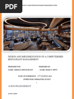 Final Report - Restaurant Management System | PDF | Software Testing ...