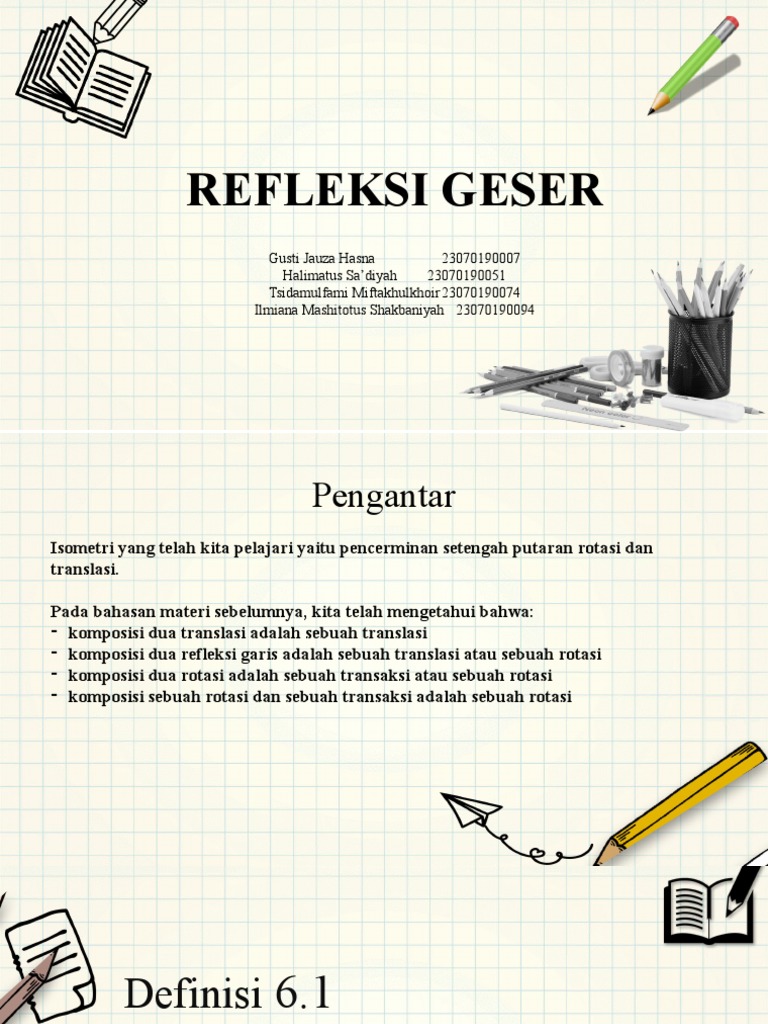 Refleksi Geser FIKS | PDF | Metode & Bahan Ajar | Sains & Matematika
