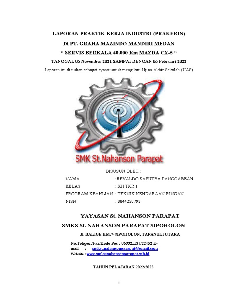 Cover Laporan Repaldo Saputra | PDF