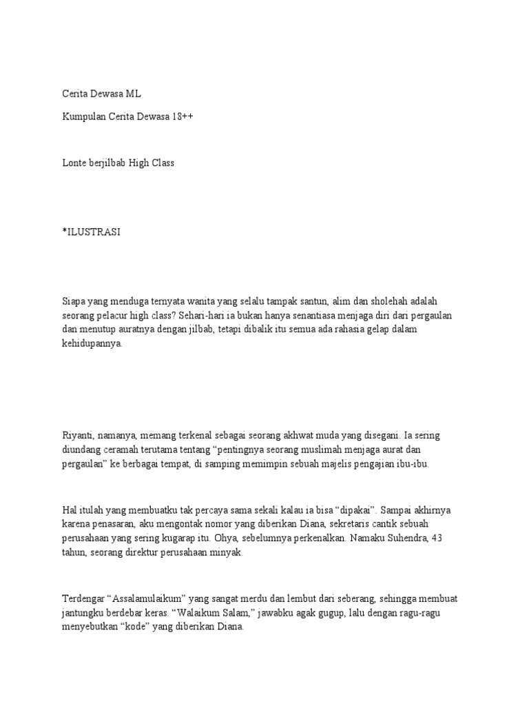 Lonte Berjilbab: Rahasia Gelap Riyanti | PDF