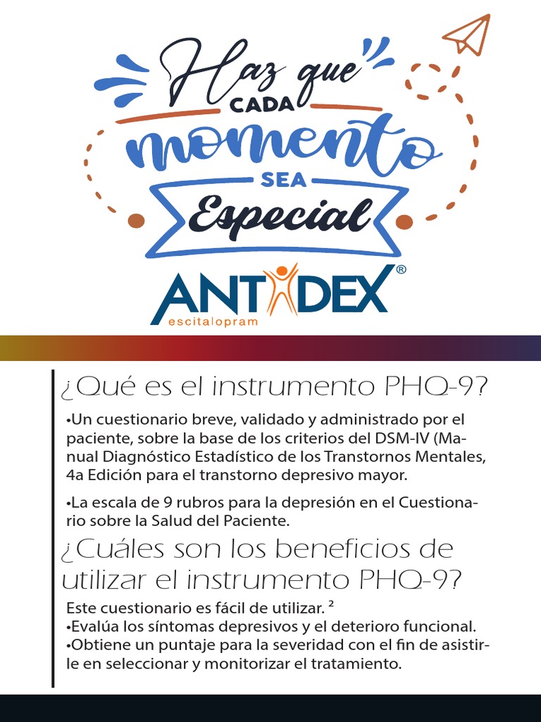 Antidex Hojas1 | PDF | Medicina CLINICA | Sicología